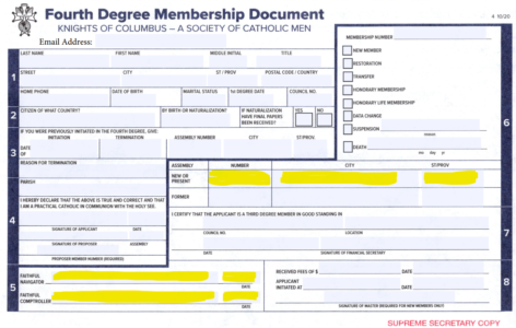 4th Degree Member Application Form 4 – First New Jersey District